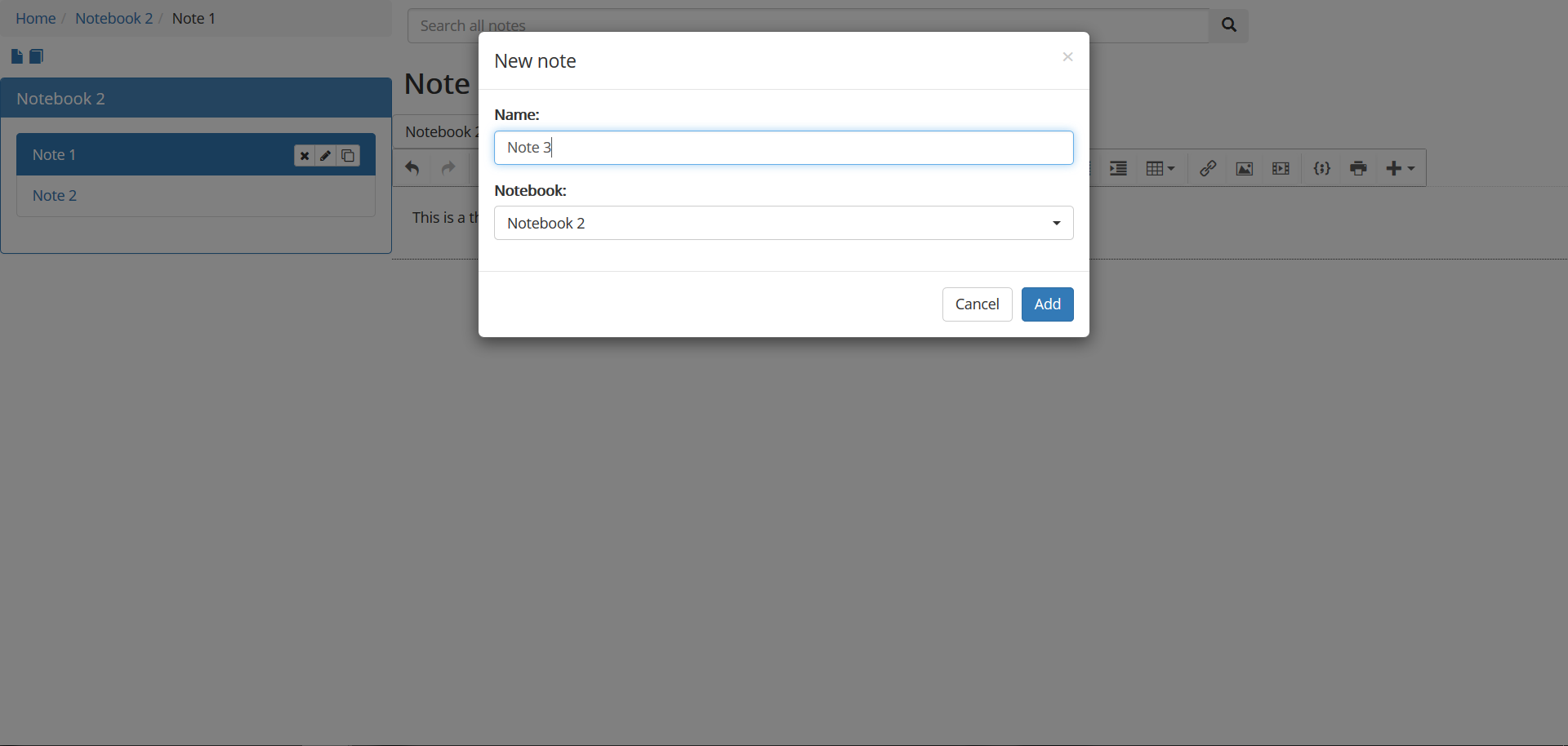 GitHub - dlon/fnote: Self-hosted notetaking app